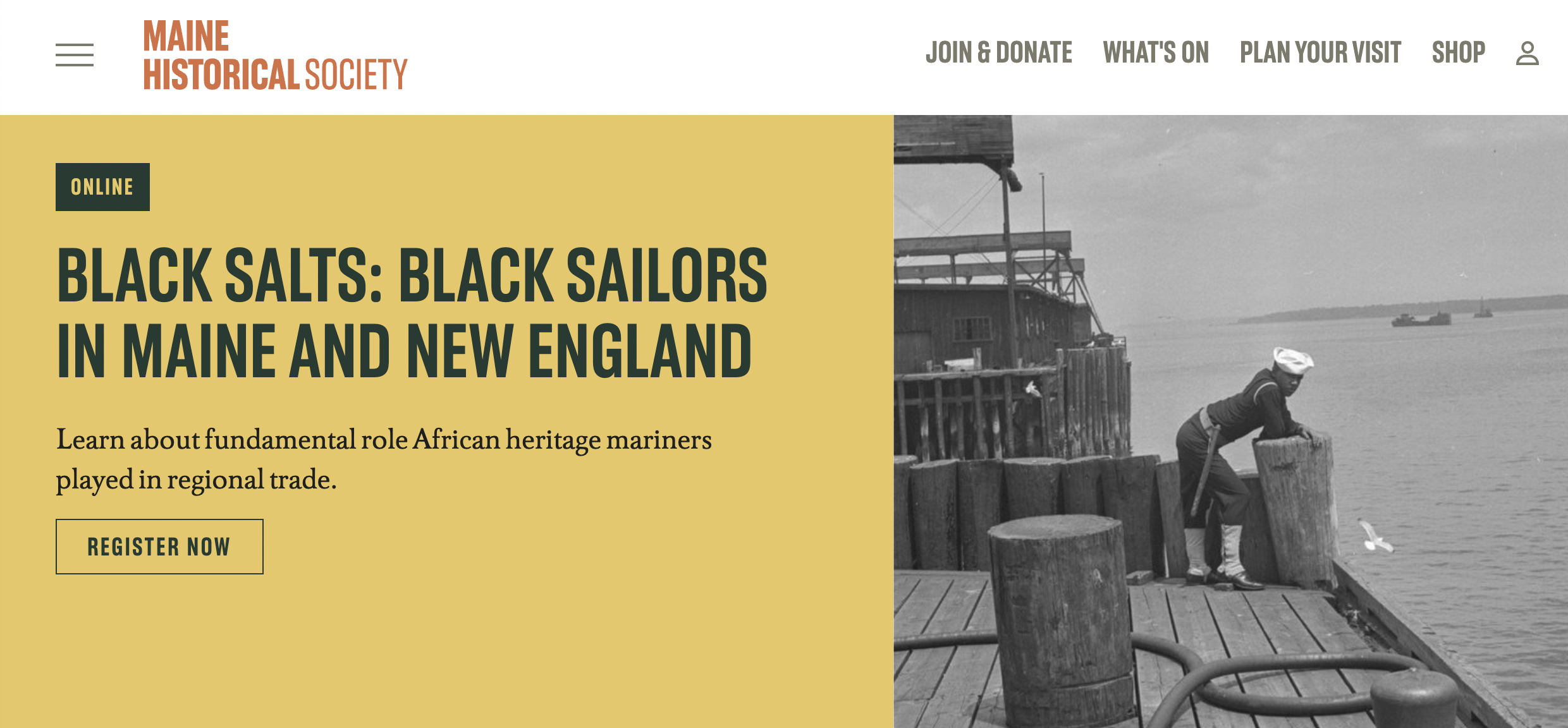 Maine Historical Society Event | Black Salts: Black sailors in Maine ...