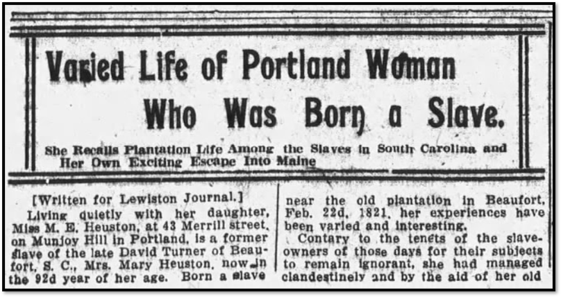 Exploring Black Freedom: Mary's Escape in 19th Century Maine